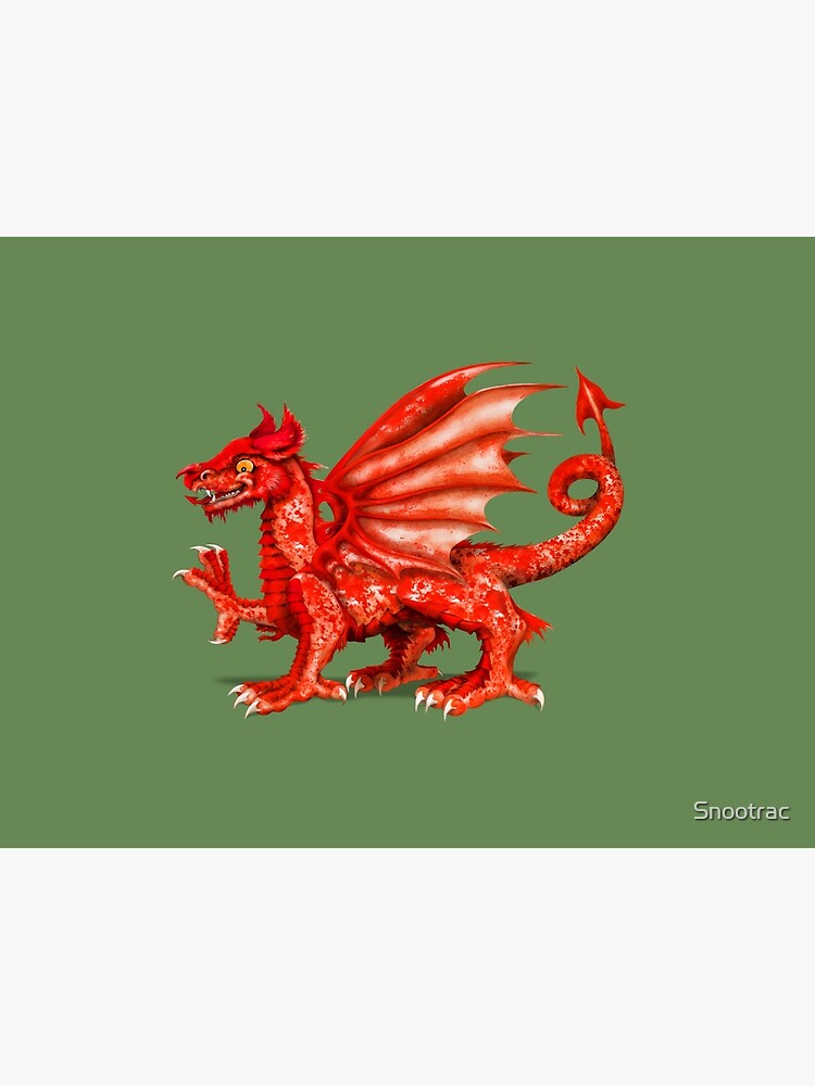 "Proud to be a Welsh Dragon | Cartoon Welsh Red Dragon " Poster for ...