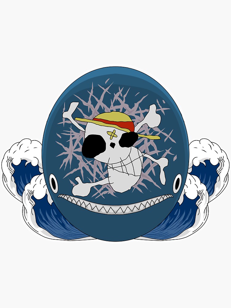 "Laboon Whale one piece" Sticker for Sale by Deura | Redbubble