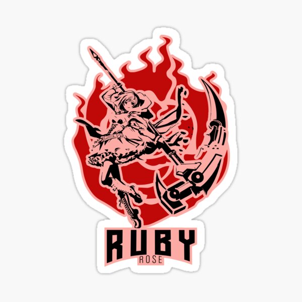 " Ruby Rose RWBY Team Lucid Dream Anime Artwork" Sticker for Sale by ...