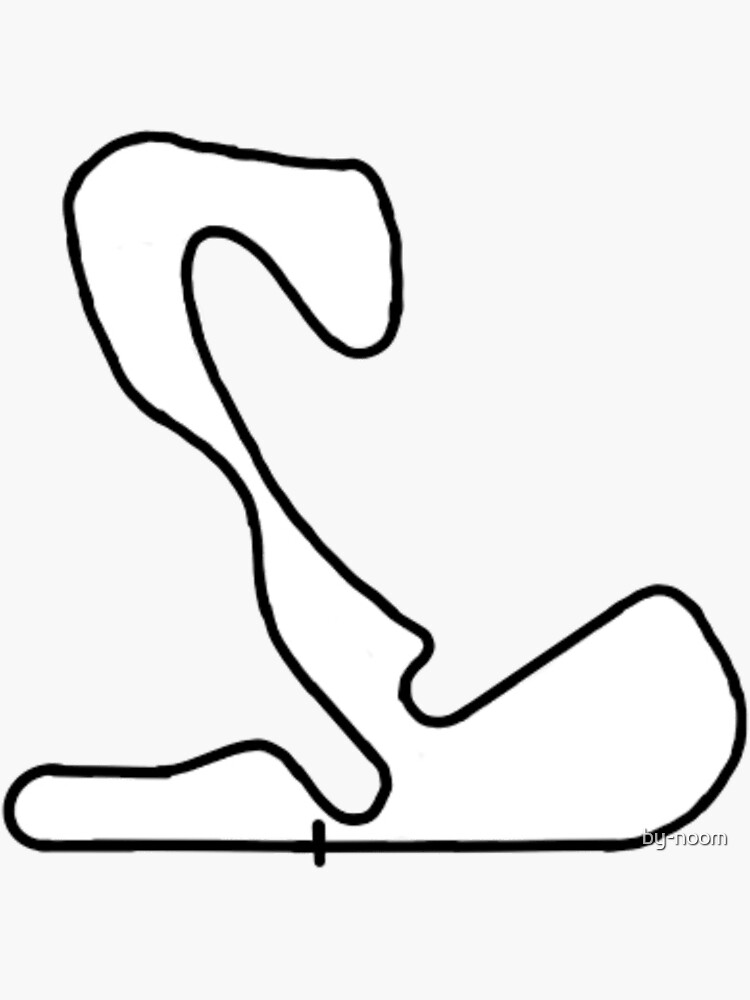 "Zandvoort F1 Track Outline" Sticker for Sale by by-noom | Redbubble