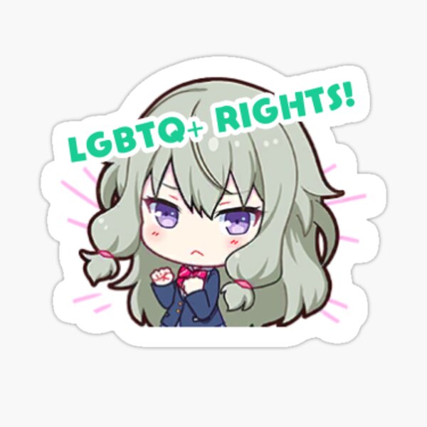 "Nene Kusanagi LGBTQ rights!" Sticker for Sale by LightPrismXIV | Redbubble