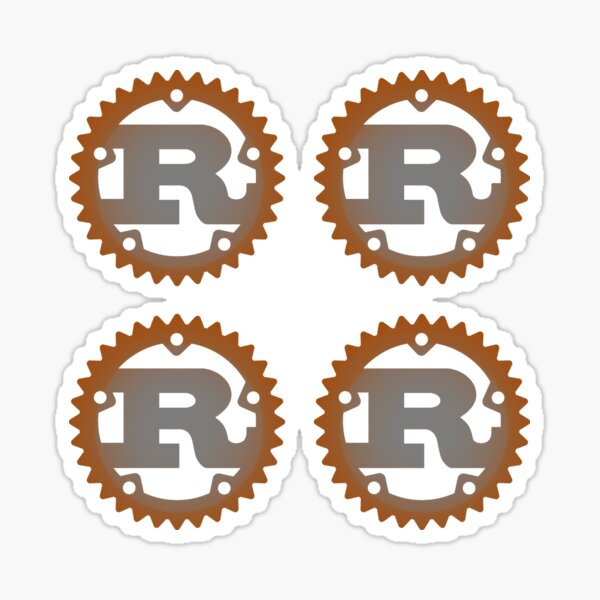 "Rust Logo 4x" Sticker for Sale by MrShy | Redbubble
