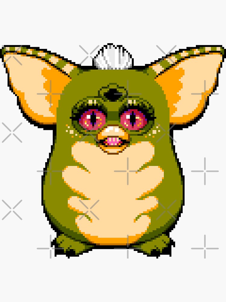 "Hydrophobic Furby" Sticker for Sale by redicredips | Redbubble