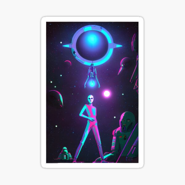 "Nebula - Synthwave" Sticker for Sale by Toddimus | Redbubble