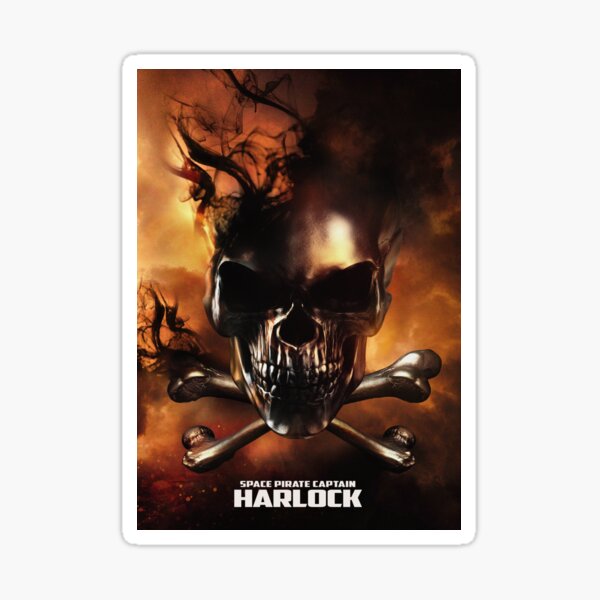 "Captain Harlock Poster Poster" Sticker for Sale by grievity | Redbubble