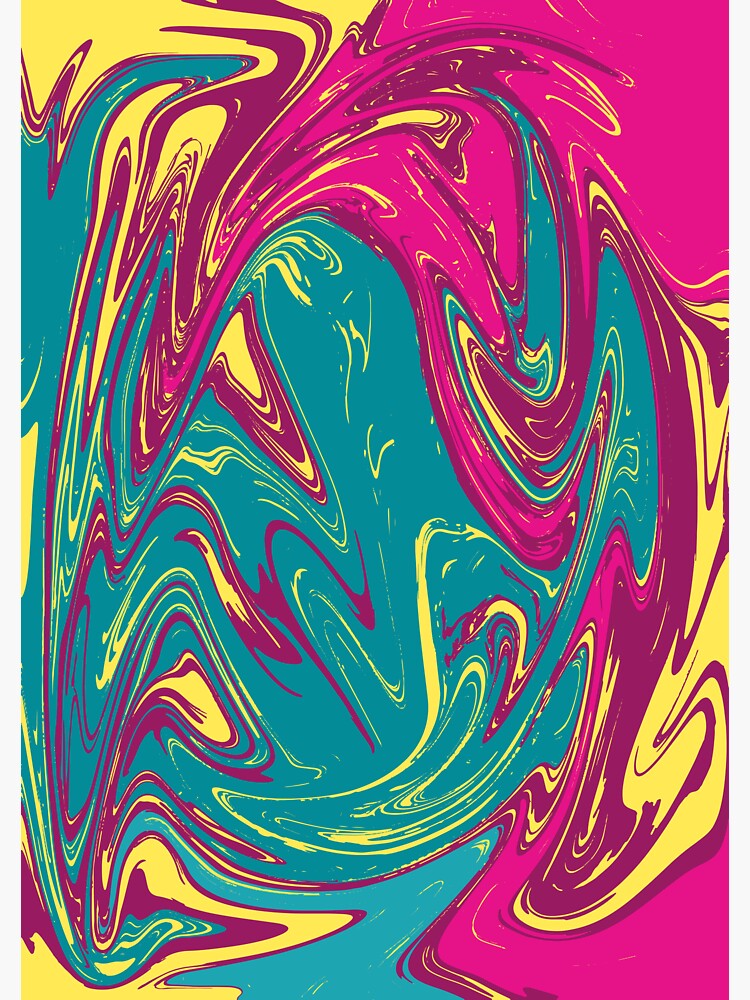 "abstrack art painting color " Sticker for Sale by ariefrahman30 ...
