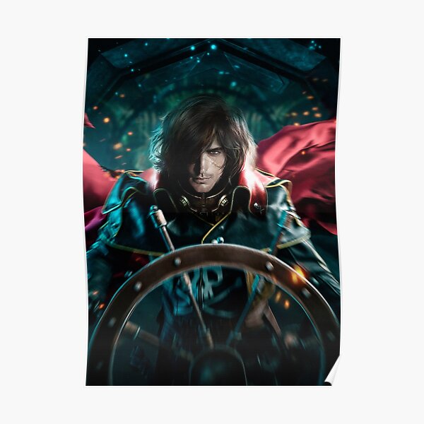 "Captain Harlock Poster Poster" Poster for Sale by grievity | Redbubble