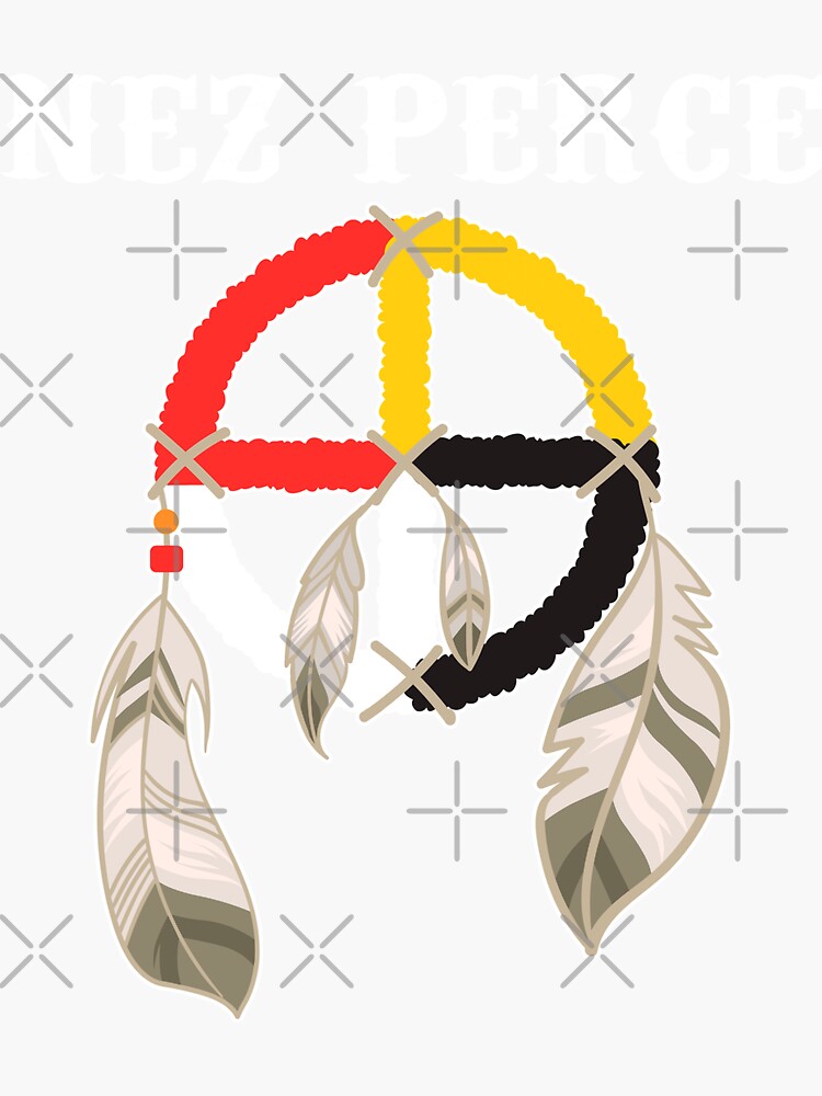 "Nez Perce Tribe Native American Indian Medicine Wheel" Sticker for ...