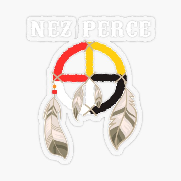 "Nez Perce Tribe Native American Indian Medicine Wheel" Sticker for ...