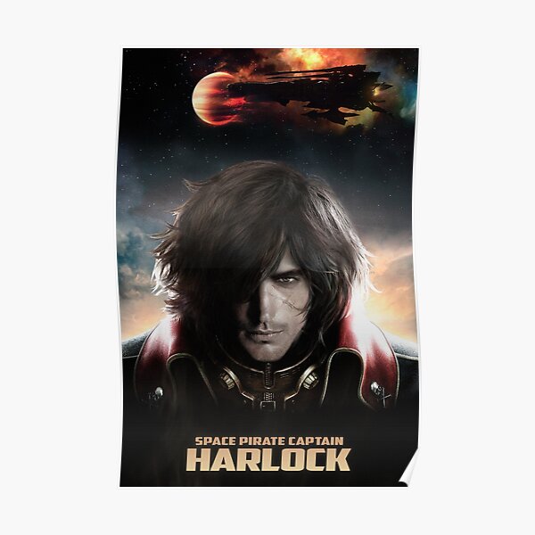 "Captain Harlock Poster Poster" Poster for Sale by grievity | Redbubble