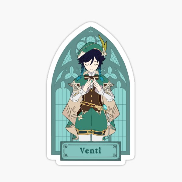 "venti genshin impact" Sticker for Sale by SAN- | Redbubble