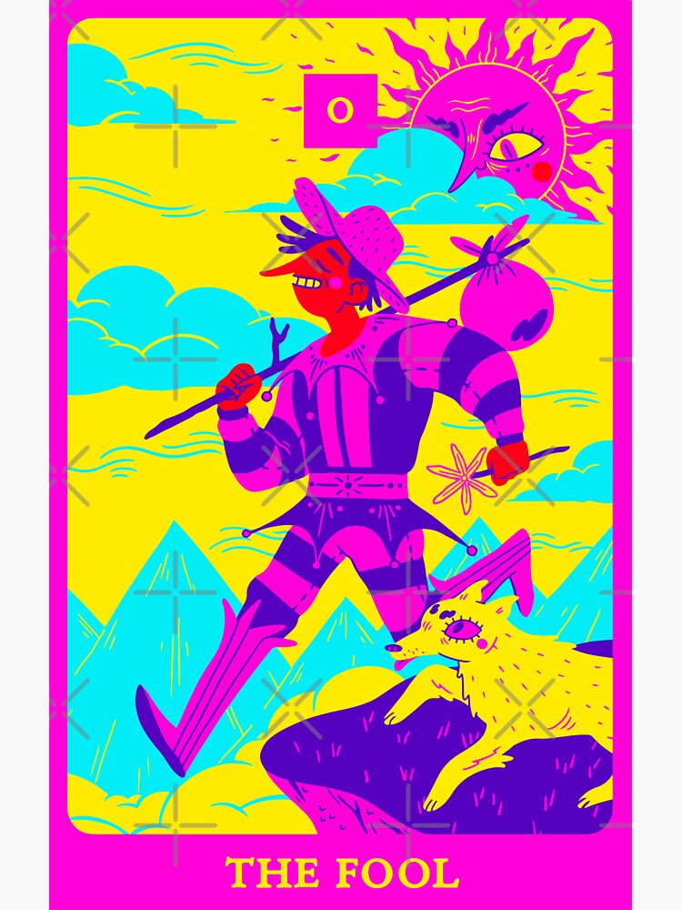 "The Fool Tarot Art" Sticker for Sale by Mindscyther | Redbubble