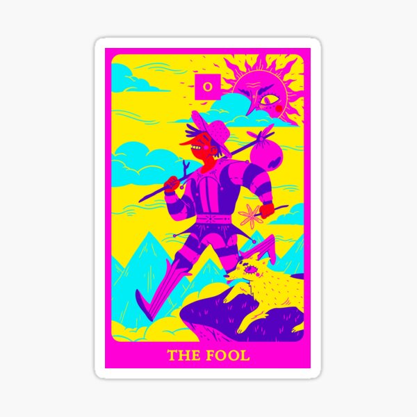 "The Fool Tarot Art" Sticker for Sale by Mindscyther | Redbubble