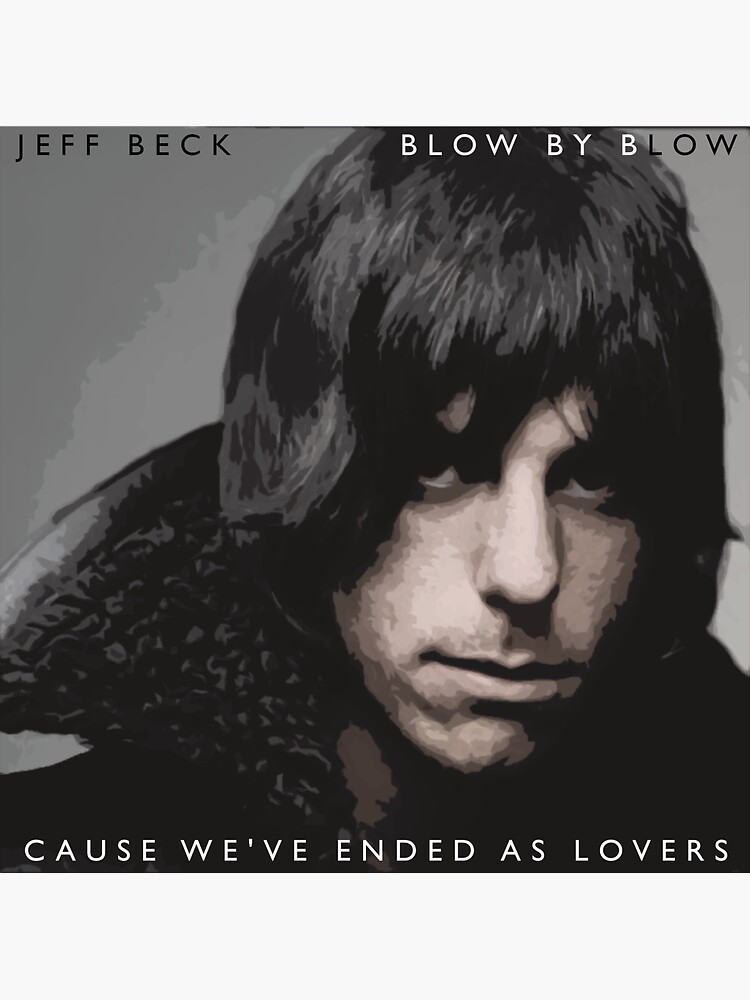 "Jeff Beck - Cause we've ended as lovers" Sticker for Sale by 8colors ...