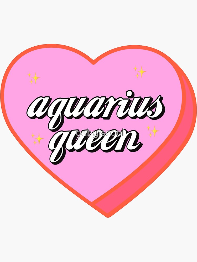 " Aquarius Queen by gabyiscool" Sticker for Sale by gabyiscool | Redbubble