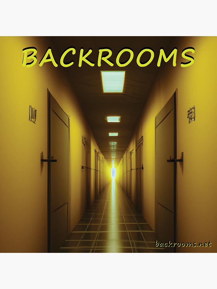 "Backrooms endless yellow walls and liminal spaces" Sticker for Sale by ...