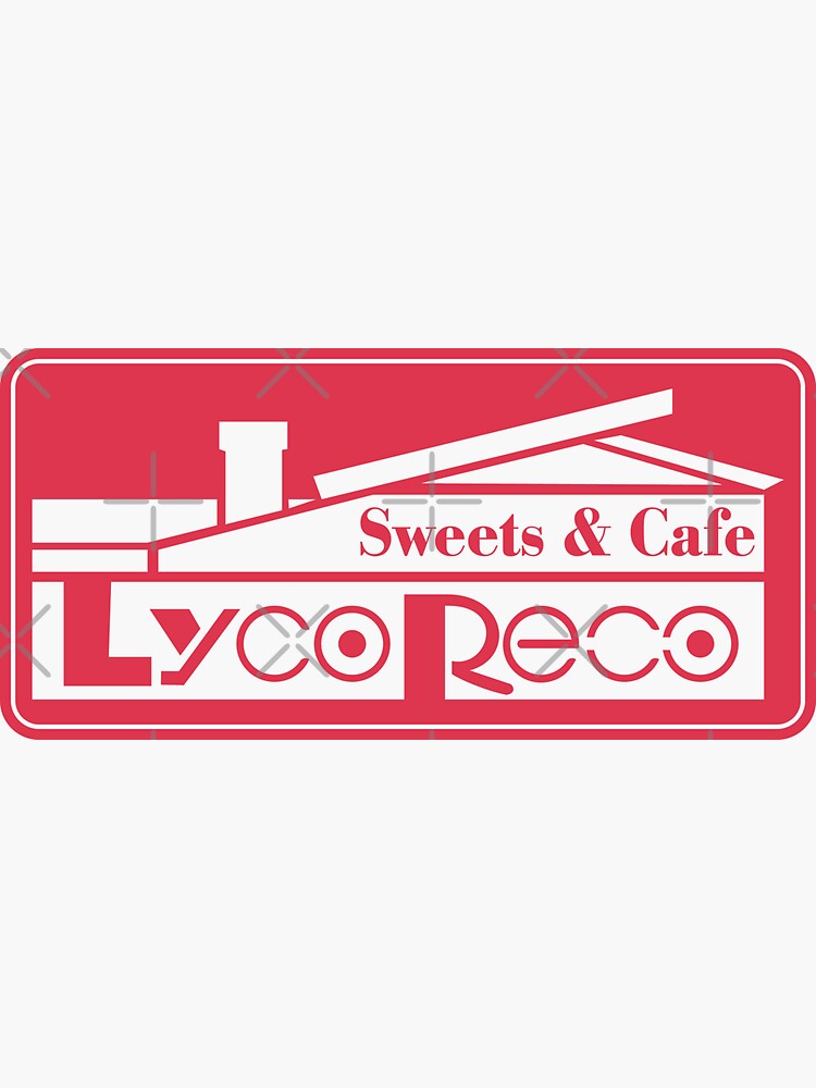 "Lyco Reco Sweets and Cafe Anime Decal Art - Kawaii Pink" Sticker for ...
