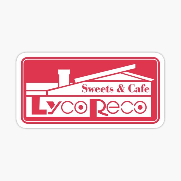 "Lyco Reco Sweets and Cafe Anime Decal Art - Kawaii Pink" Sticker for ...