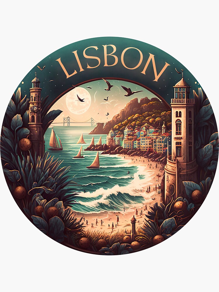 "Lisbon - Portugal City" Sticker for Sale by VividTourist | Redbubble