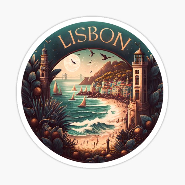 "Lisbon - Portugal City" Sticker for Sale by VividTourist | Redbubble