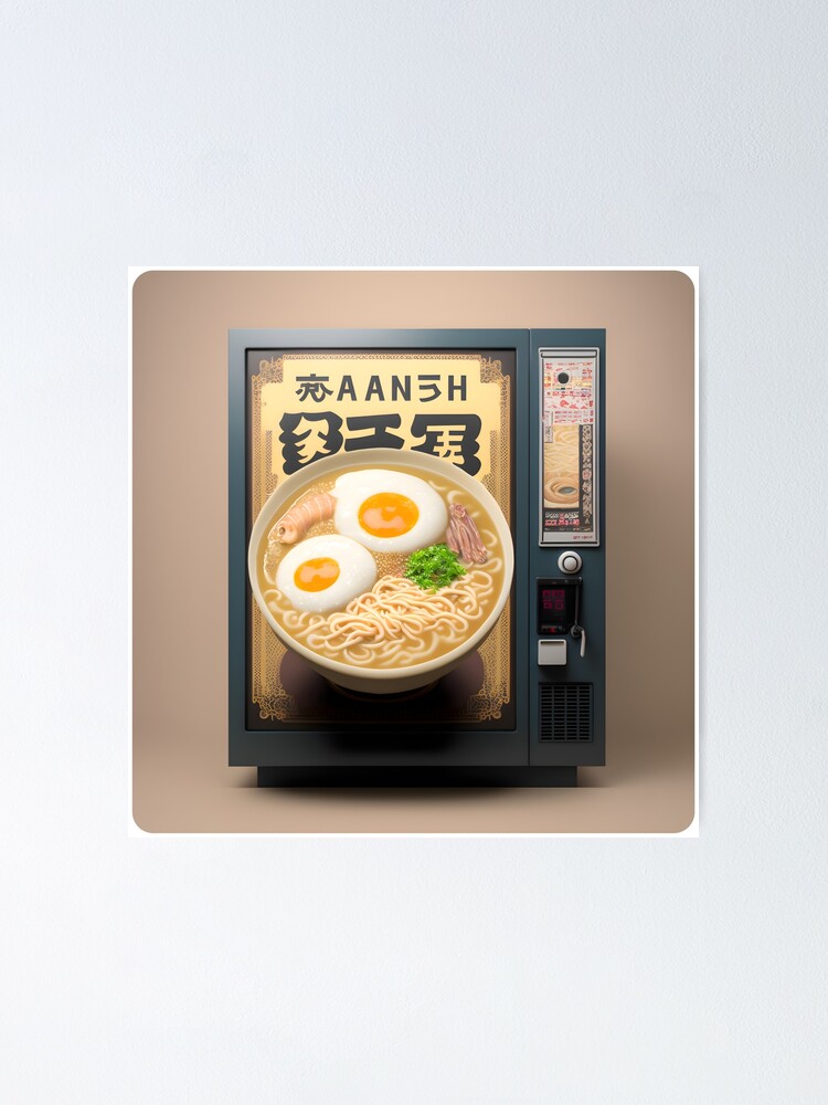"Ramen vending machine" Poster for Sale by dan healy | Redbubble