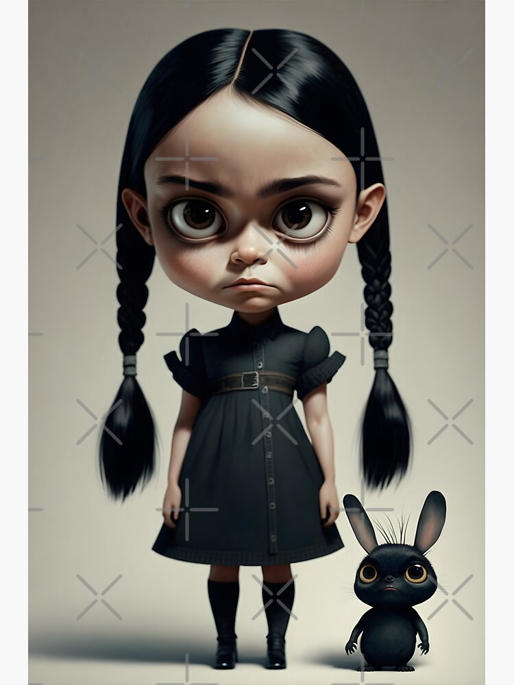 "Wednesday Addams, Ai-Generated Art, Netflix, Netflix Fun Art, Addams ...