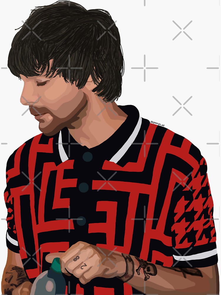 "Louis" Sticker for Sale by YimmysArt | Redbubble