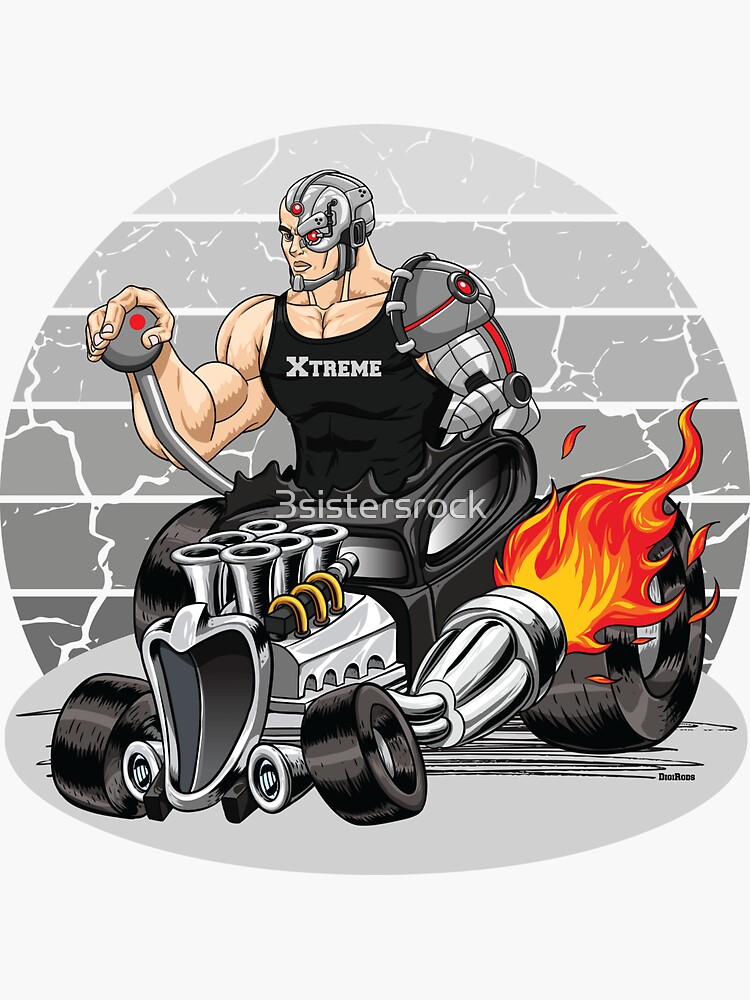"DigiRods XRod Xtreme Hot Rod Car Racer Series Future Cyborg Robot ...