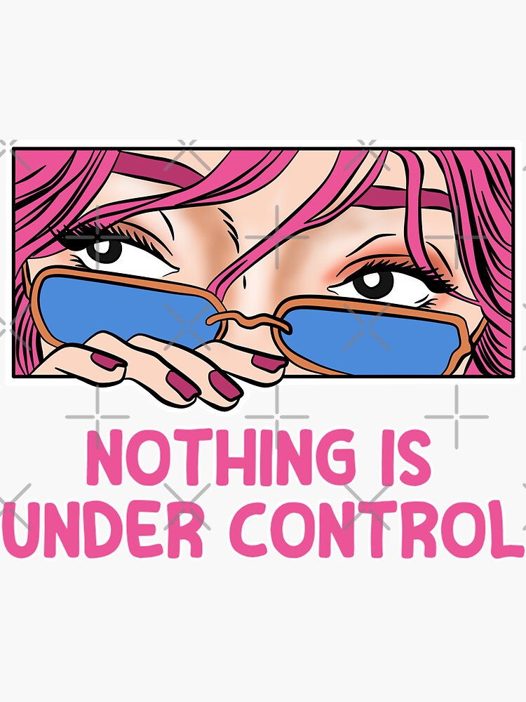 "Cyberpunk_Nothing is under control" Sticker for Sale by Infinirish ...