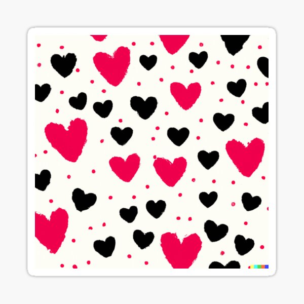 "Lots of hearts 2023" Sticker for Sale by Virginiavid | Redbubble