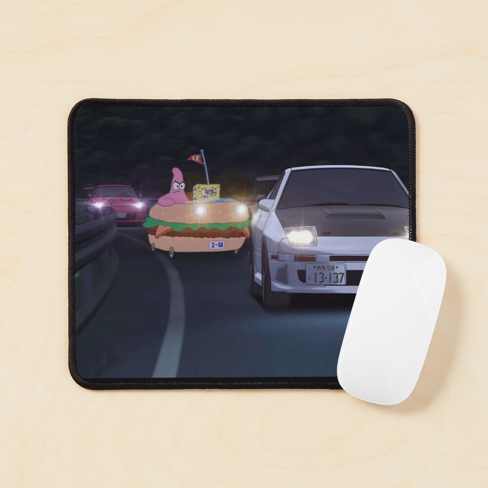 "Spongebob initial d" Sticker for Sale by joseanimates | Redbubble