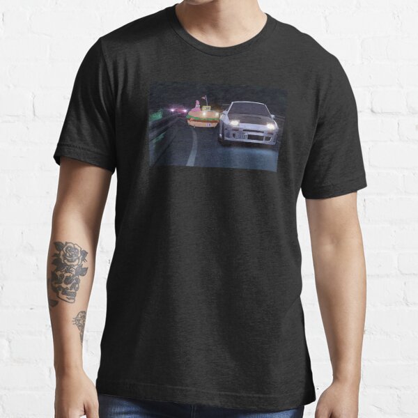 "Spongebob initial d" T-shirt for Sale by joseanimates | Redbubble ...