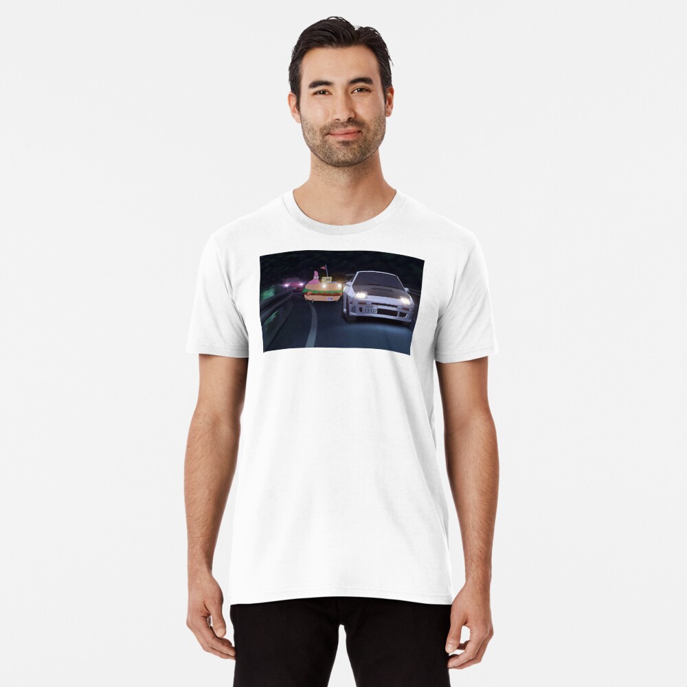 "Spongebob initial d" Sticker for Sale by joseanimates | Redbubble