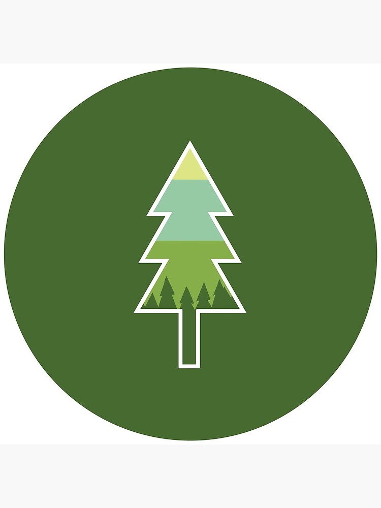 "Pacific Northwest (tree outline)" Art Print by jpforrest | Redbubble