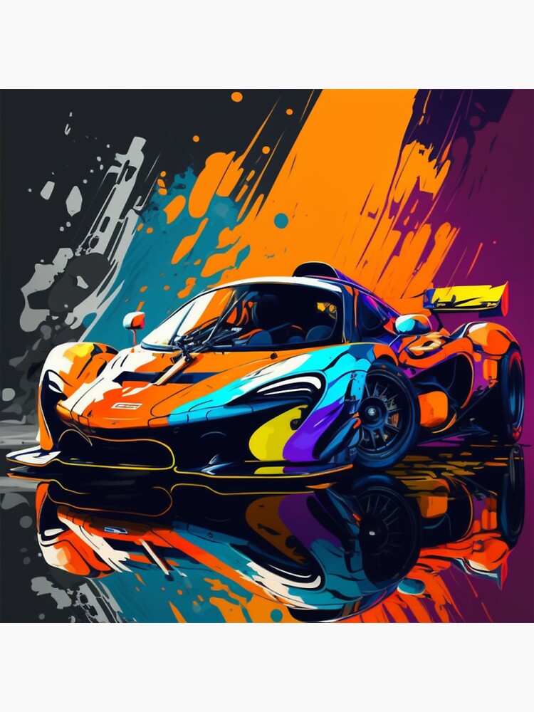 "Mclaren P1 Pop art " Sticker for Sale by Samf456 | Redbubble