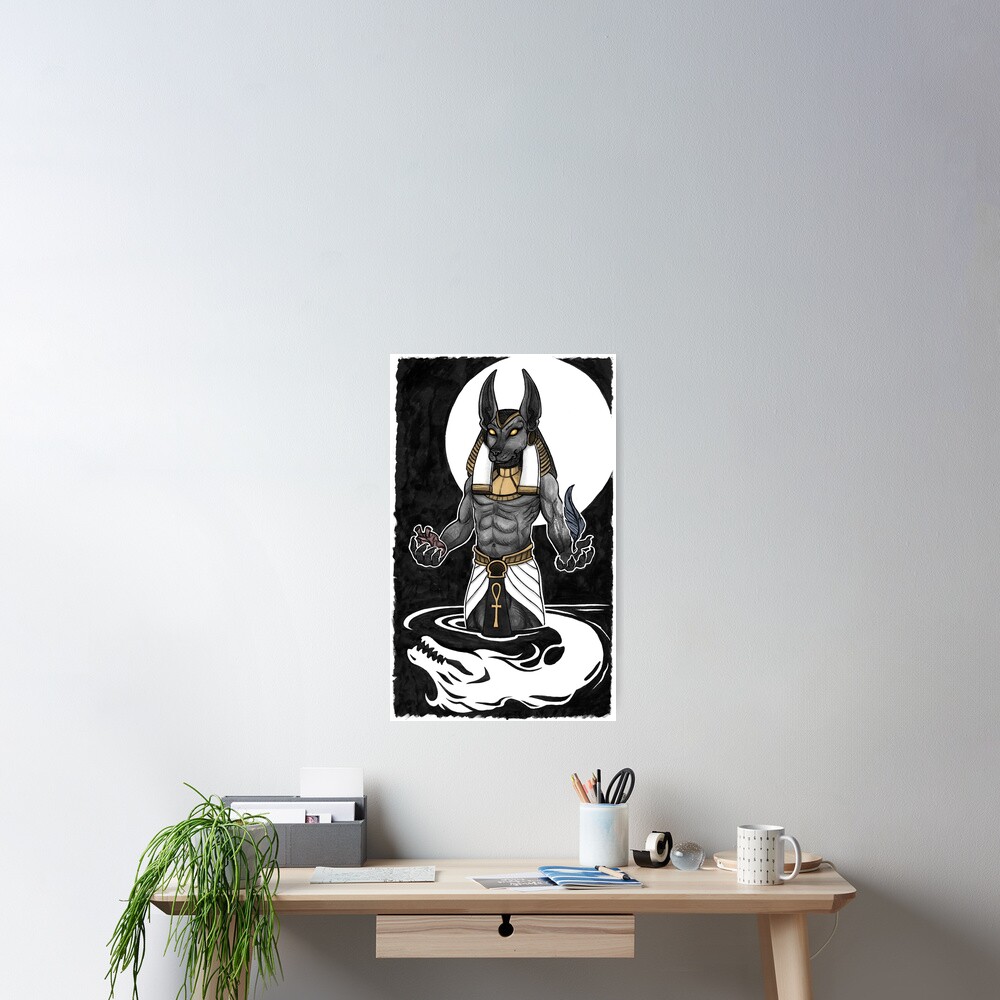 "Anubis & Ammut" Poster by amandablatch | Redbubble