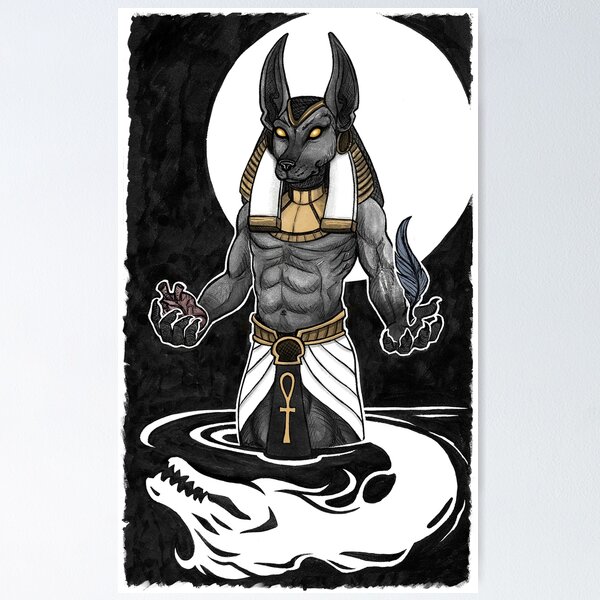 "Anubis & Ammut" Poster for Sale by amandablatch | Redbubble