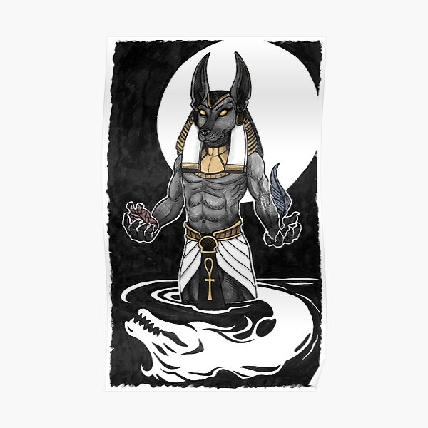 "Anubis & Ammut" Poster by amandablatch | Redbubble