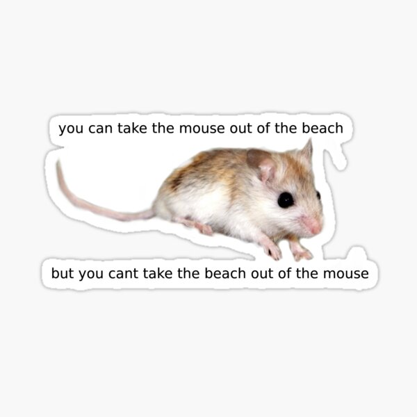 "perdido key beach mouse" Sticker for Sale by wolfsongdraws | Redbubble