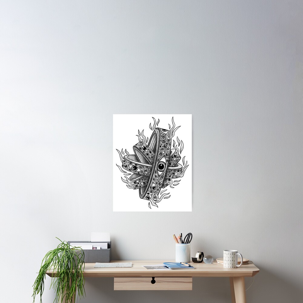 "Ophanim" Sticker for Sale by jeffsmoll | Redbubble