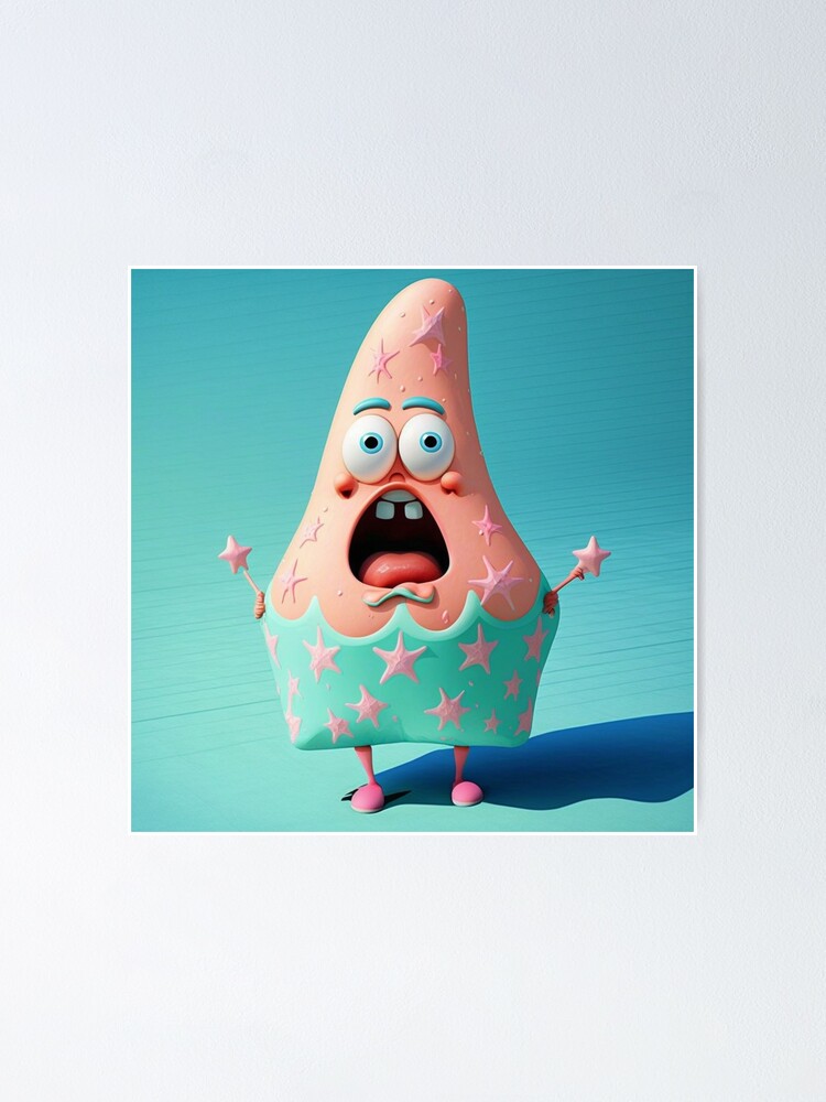 Patrick Star Meme Poster For Sale By Ninuci Redbubble