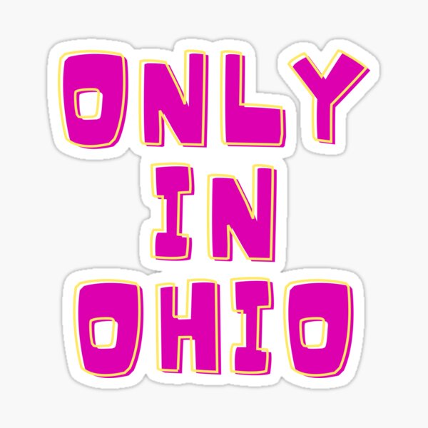 Pegatina Solo En Ohio Ni Siquiera Puedo Dormir En Ohio Meme Down In Ohio Meme De