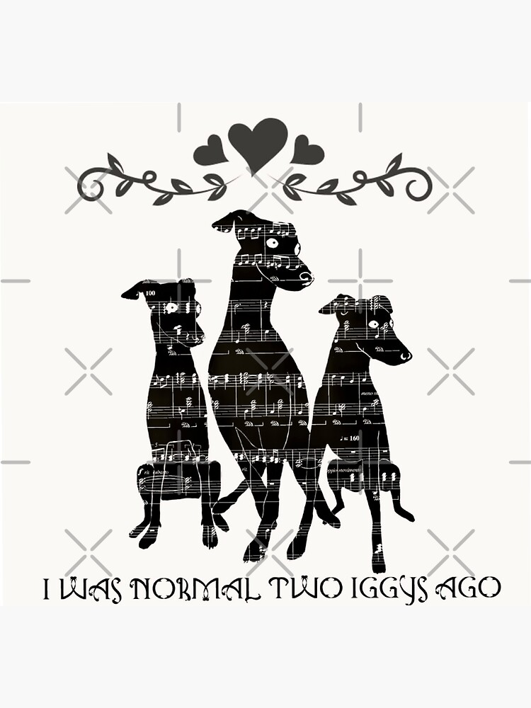 "For the love of Italian Greyhounds " Sticker for Sale by Nikandre ...