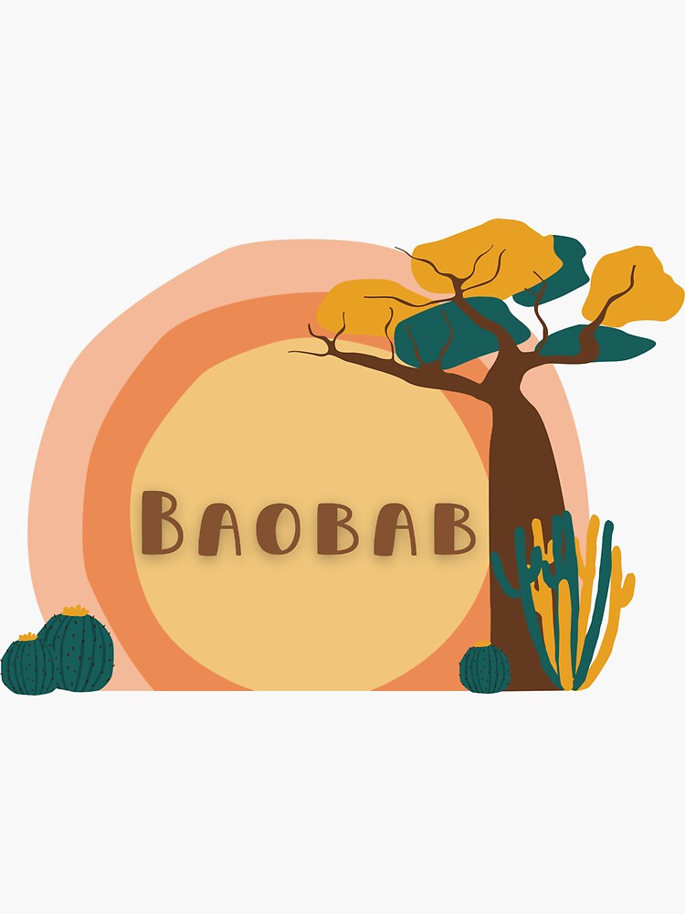 "Baobab Africa Tree" Sticker for Sale by ikimimistore | Redbubble