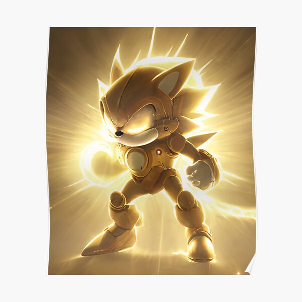 "Armored Super Sonic" Poster for Sale by RoboDavinci | Redbubble