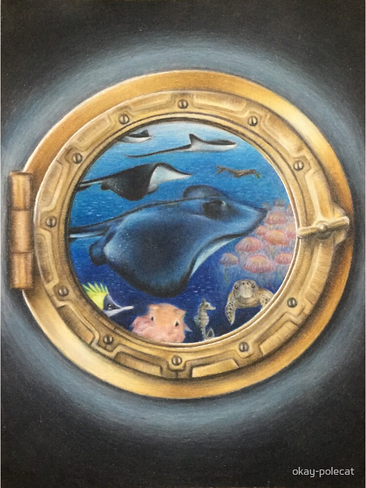 "Submarine Window" Sticker for Sale by okay-polecat | Redbubble