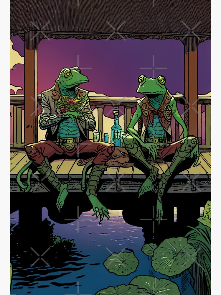 "Thanks for the Flowers - Frogs on a Date" Sticker for Sale by ...