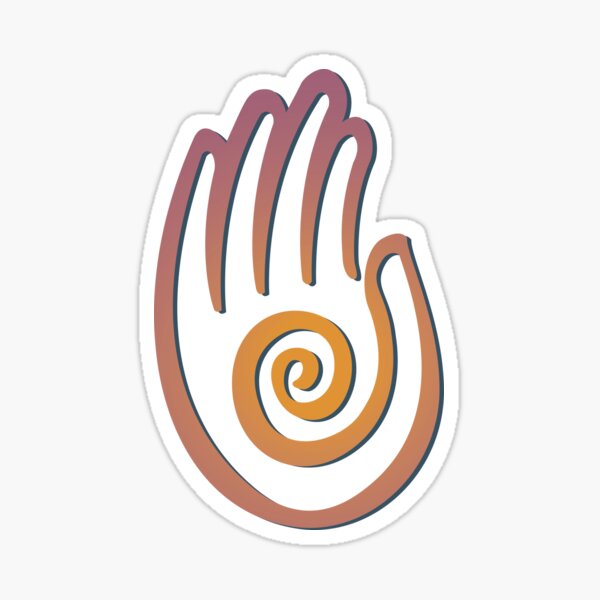 "Native American Hopi Healing Hand" Sticker for Sale by jeff-jones ...