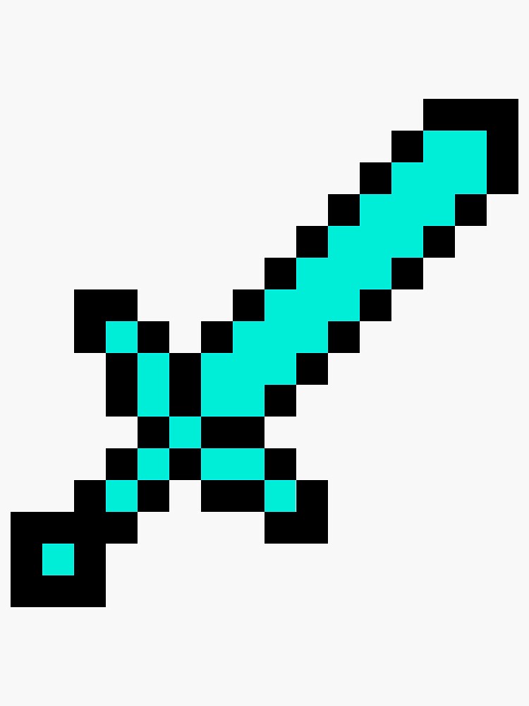 "Minecraft sword" Sticker for Sale by Hultone | Redbubble