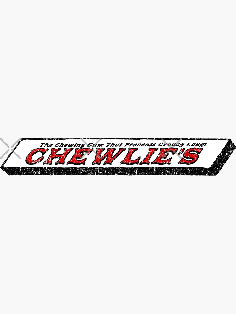 "Chewlies (Variant)" Sticker for Sale by huckblade | Redbubble